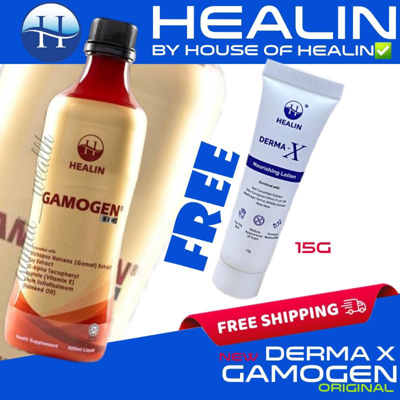HEALIN GAMOGEN 500ML FREE DERMA X (15G) | Shopee Malaysia