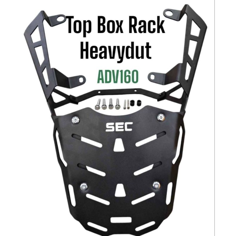 HONDA ADV160 ADV 160 TAILSTOCK TOP BOX RACK MONORACK HEAVYDUTY RACK ...