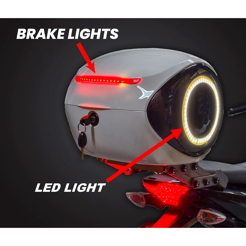 Alien Top Box Siput LED Motor Box Motor 35L Black Grey White Y15 Y16 ...