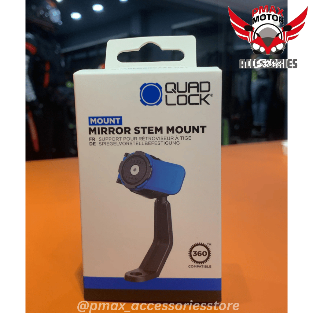 QUAD LOCK Scooter/Motorcycle - Mirror Stem Mount | Shopee Malaysia
