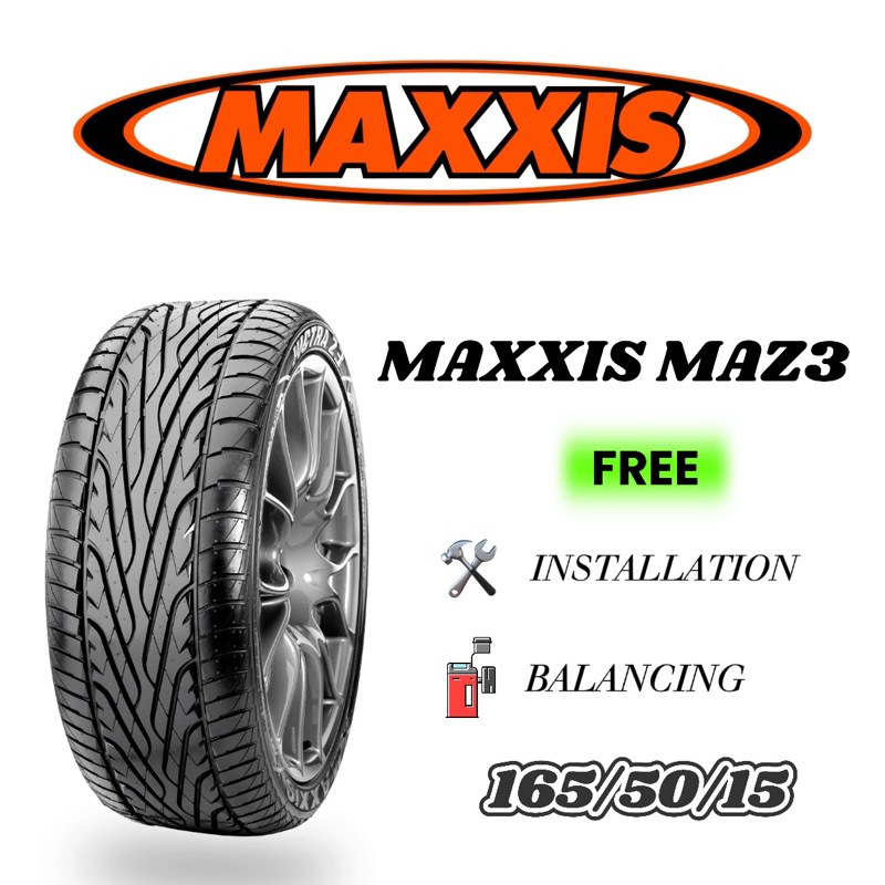 MAXXIS MAZ3 TAYAR BARU KERETA 165/50/15 | Shopee Malaysia