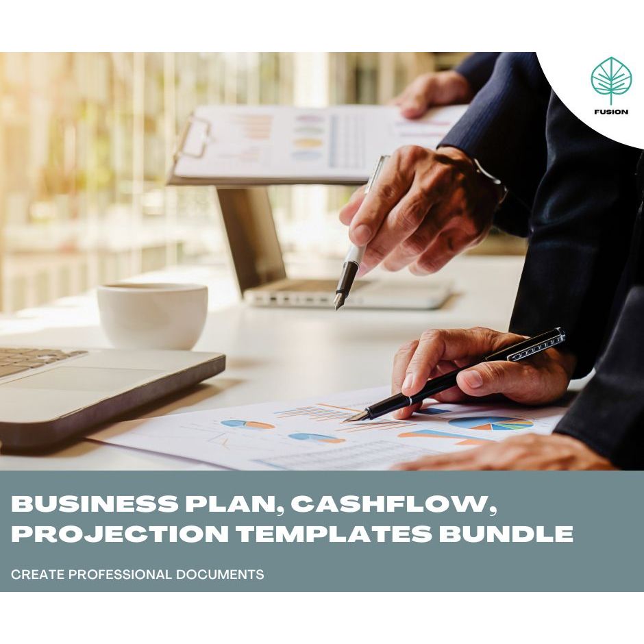 Business Plan, Financial Projection & Cash Flow Template Bundle – With ...