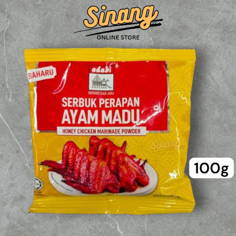 Adabi serbuk perapan AYAM MADU honey chicken marinate powder 100g ...