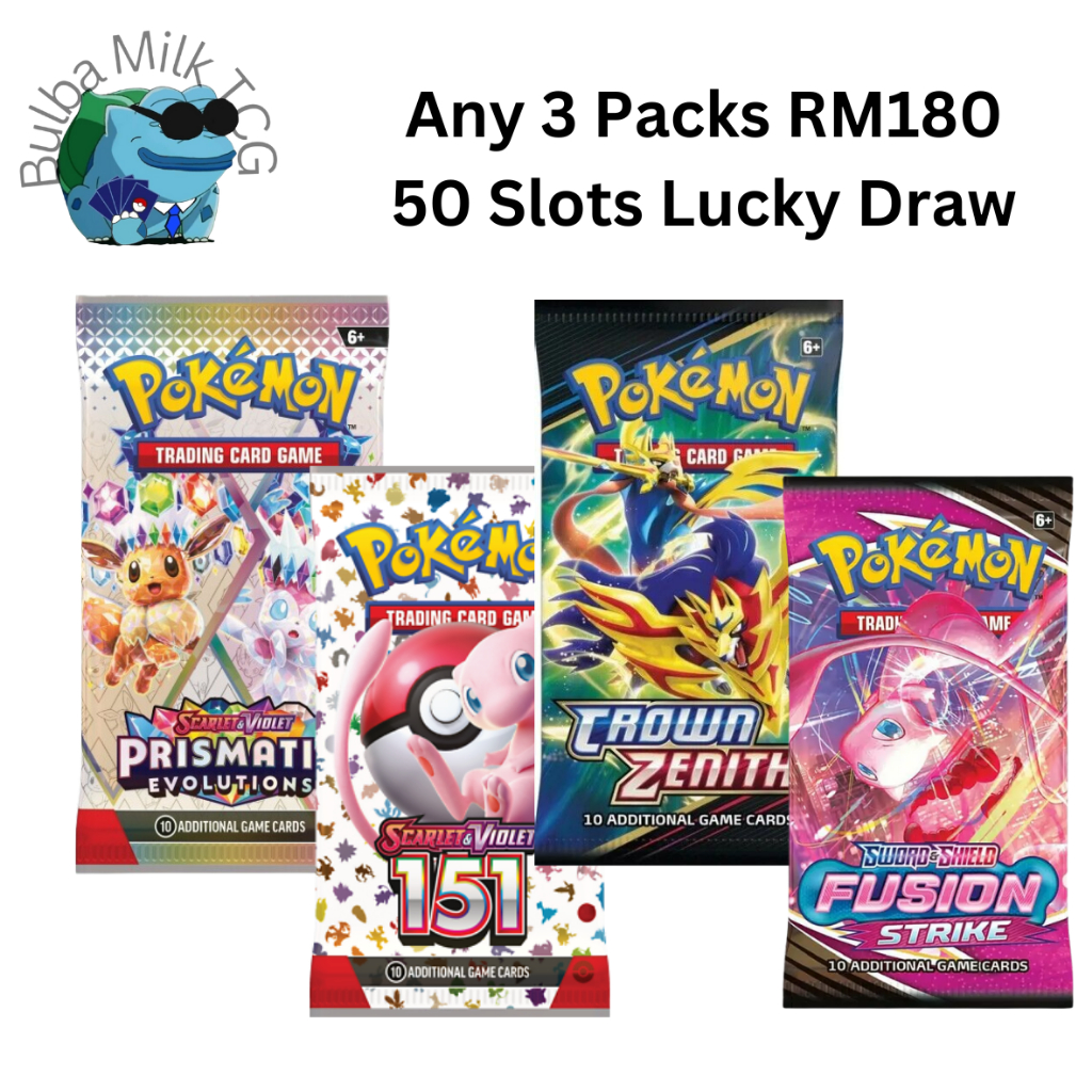 (LIVE RIP) Pokemon Card 3 Pack Event with LUCKY DRAW every 50 slot and ...