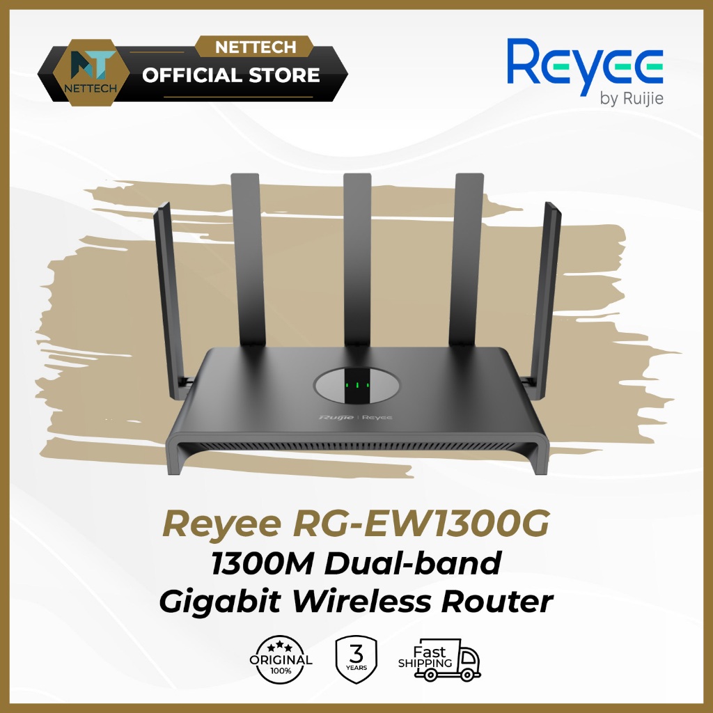 Reyee by Ruijie RG-EW1300G 1300M Dual-band Gigabit Wireless Router ...