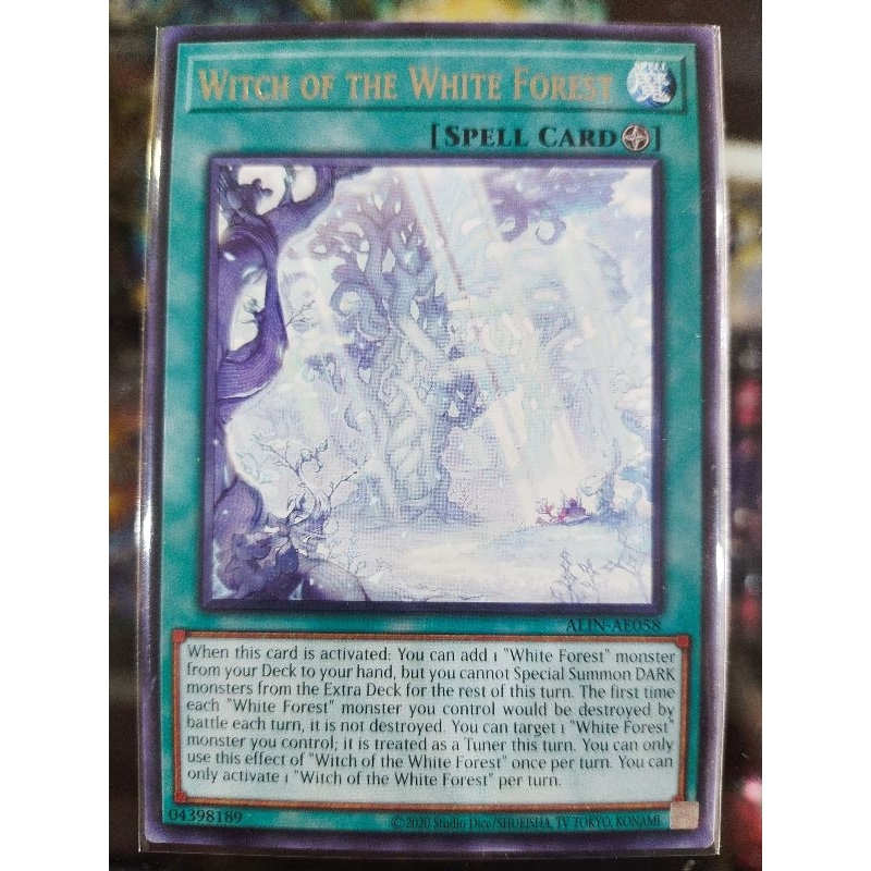 游戏王 Yugioh ALIN-JP058 ALIN-AE058 Witches of the White Forest Rare | Shopee Malaysia