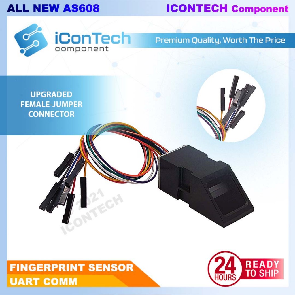 AS608 Fingerprint Reader Sensor Module Optical Finger Print Sensor ...