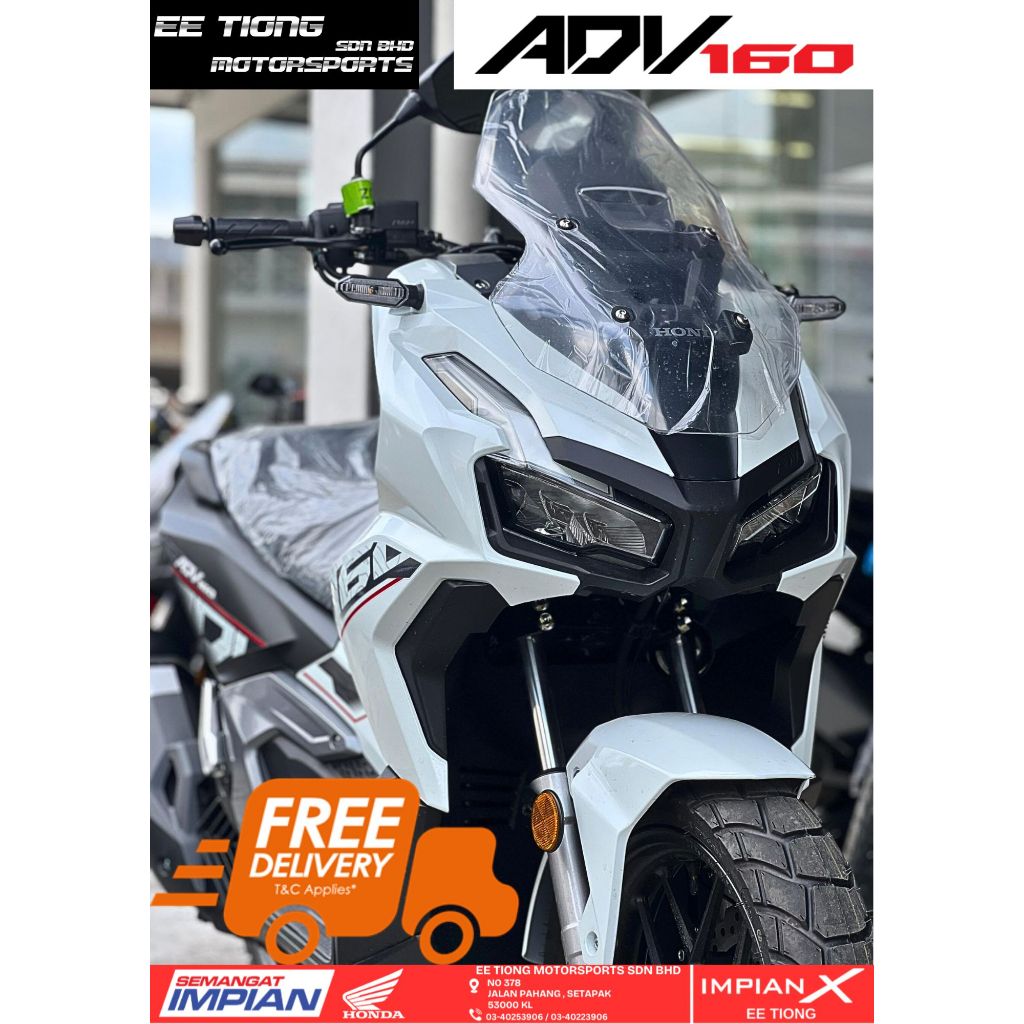 HONDA ADV160 COLOR WHITE *(NEW-UNREGISTER) 2025 PROMOSI OFFER CLEAR ...