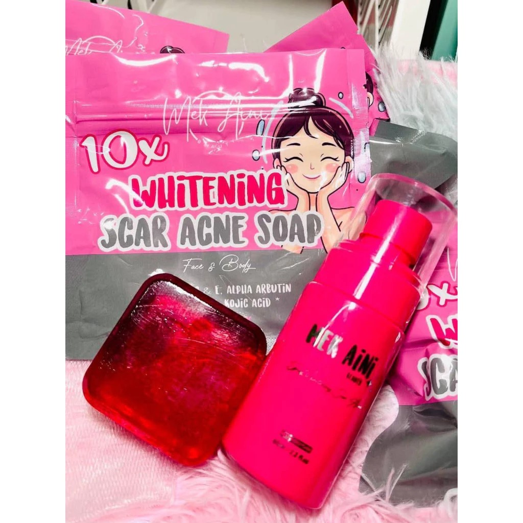 SPRAY MEK AINI 💯 ORIGINAL Acne-prone Skin/SABUN WHITENING SOAP MEK AINI ...