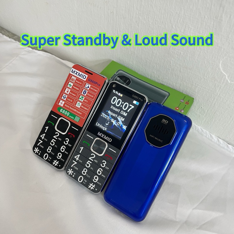 G860 Pro 4G Basic Phone for Elderly Seniors Speaker Loud Sound Large ...