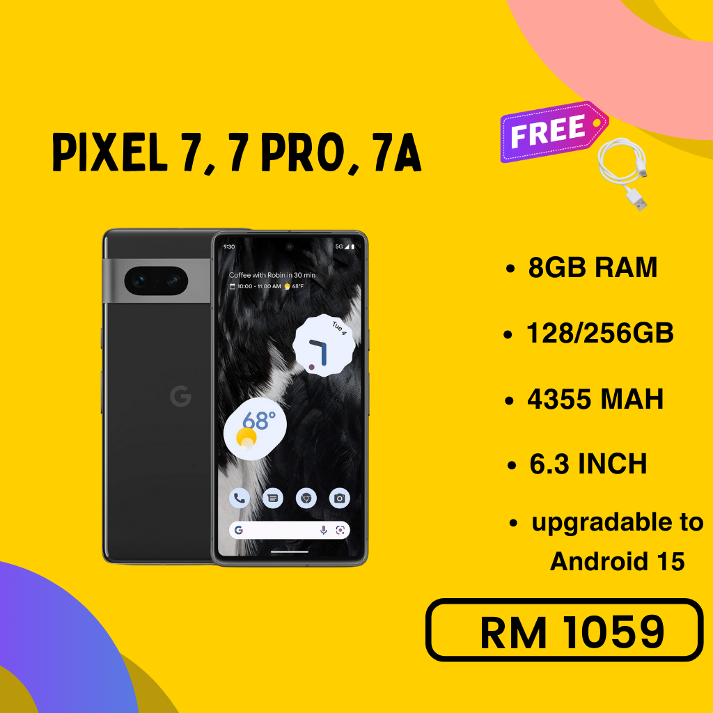 Google pixel 7， 7 pro，7A 8+128/256GB 100% Original Parts & LCD original secondhand | Shopee Malaysia
