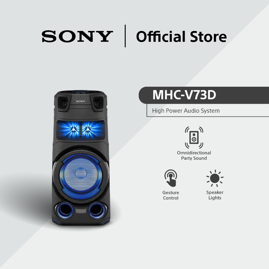 Sony MHC-V73D High Power Audio System | NFC & Bluetooth Technology | Gesture Control ...