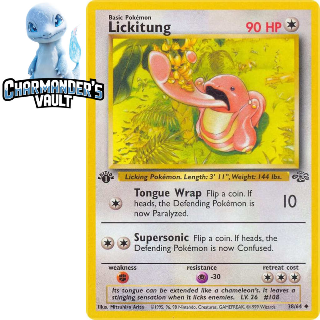Lickitung #38/64 Jungle Vintage 1999 Pokémon TCG | Shopee Malaysia