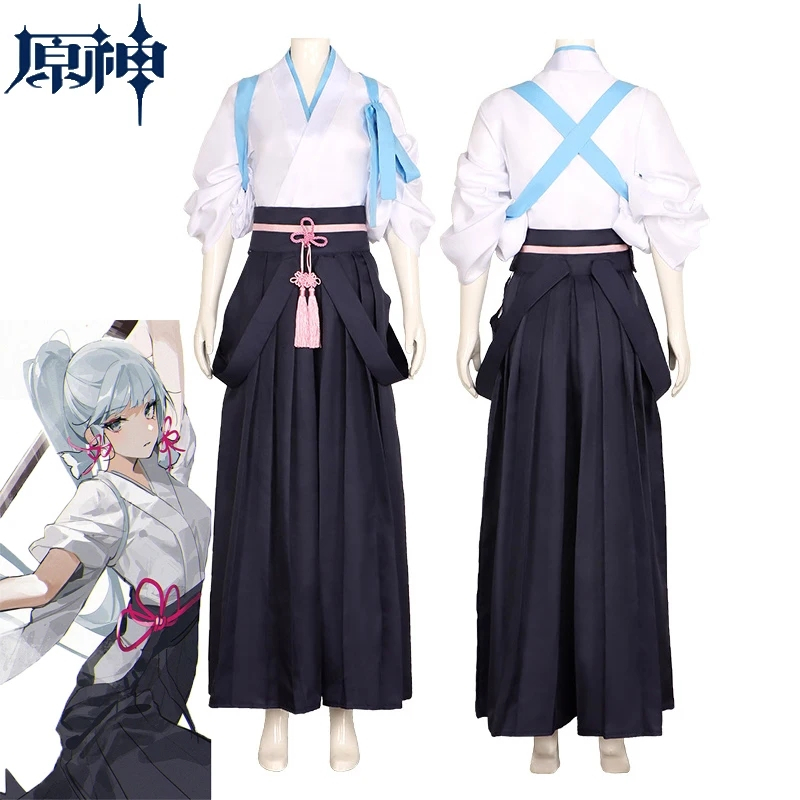Anime Kamisato Ayaka Cosplay CostumeKimono Game Genshin lmpact ...
