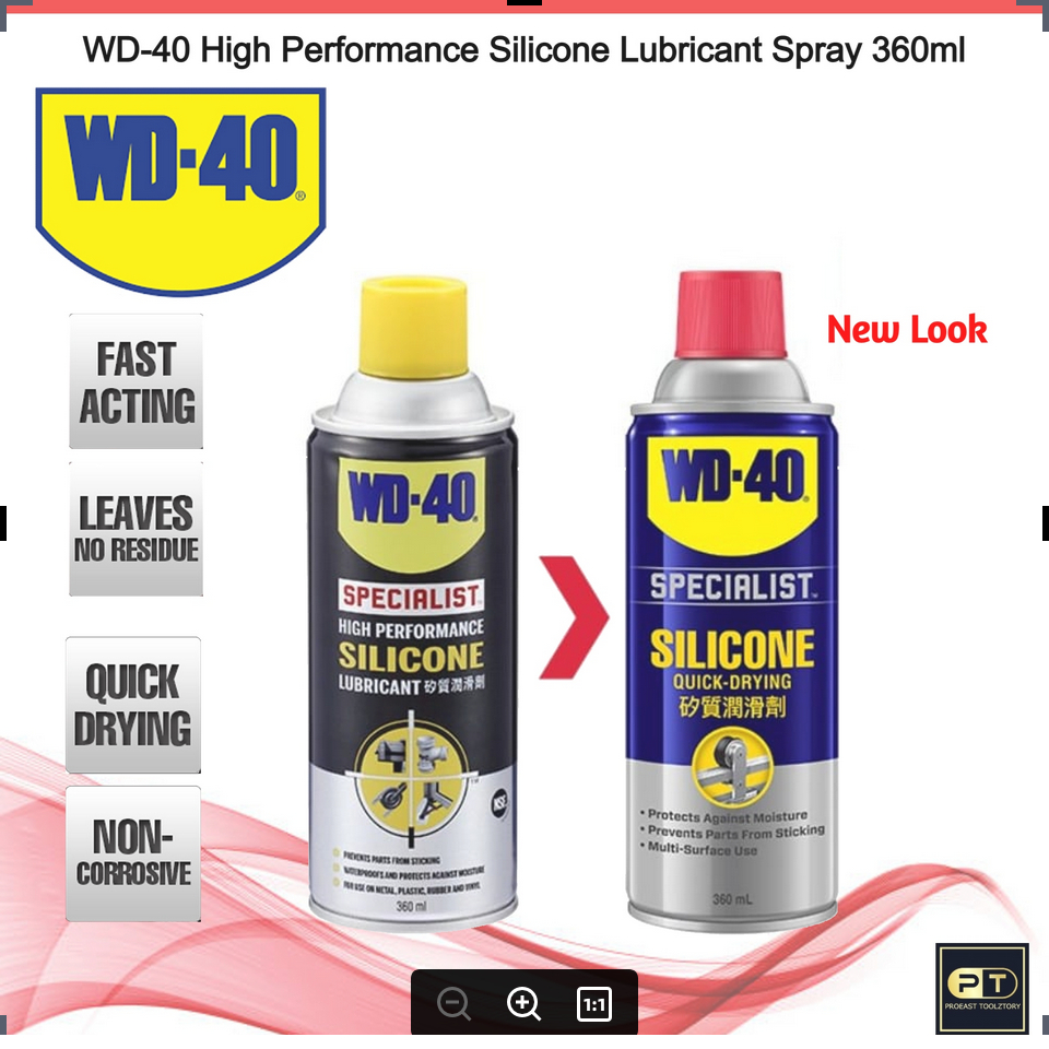 WD-40 High Performance Silicone Lubricant Spray 360ml | Shopee Malaysia