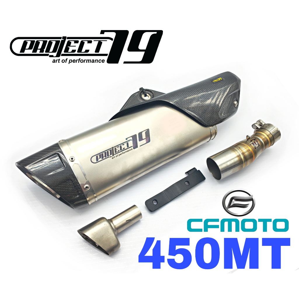 Project79 Exhaust CFMOTO 450MT Slip on Piping Muffler Stainless Steel ...