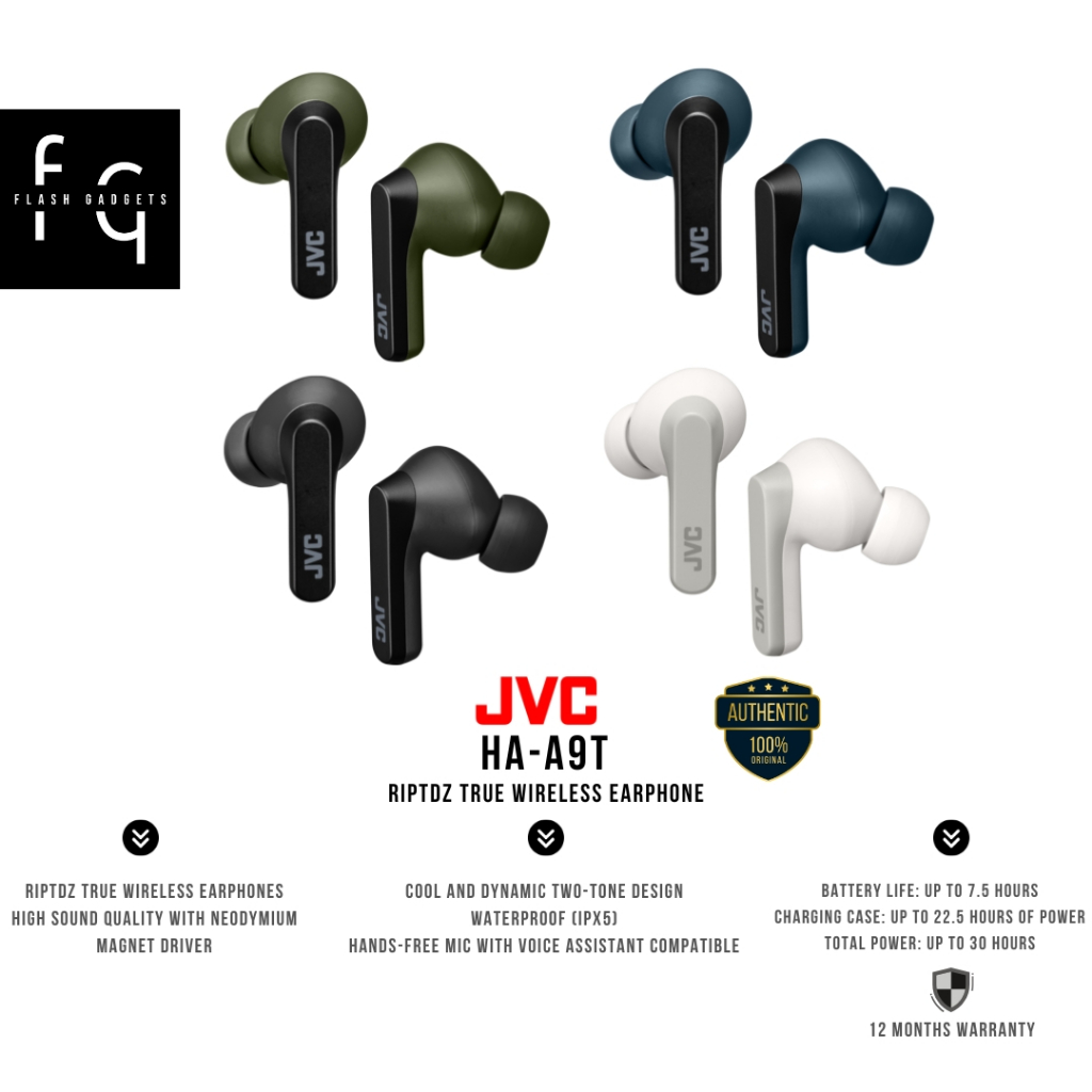 JVC HA-A9T True Wireless Earbuds I 1 Year JVC Malaysia Warranty ...