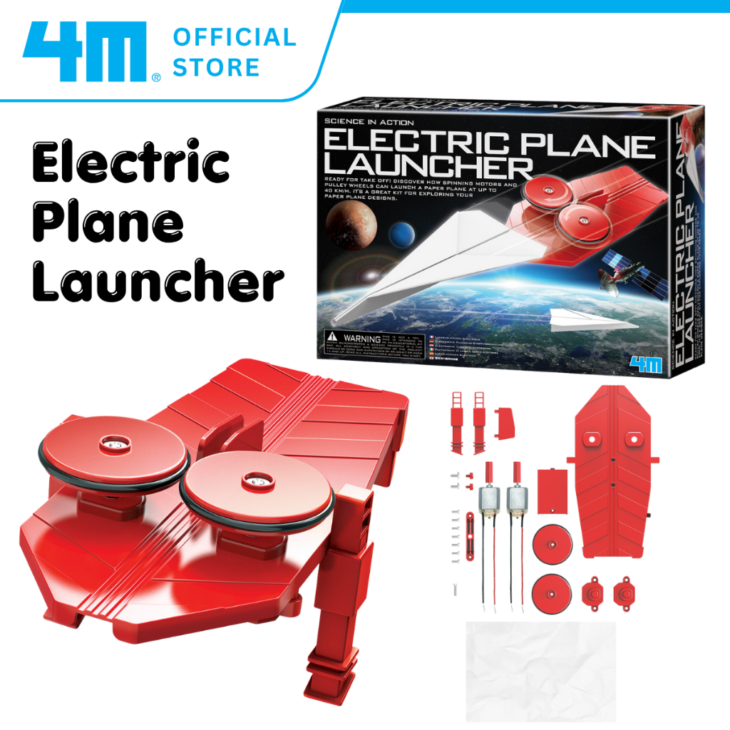 4M Science In Action / Electric Plane Launcher - STEAM Education Toys ...