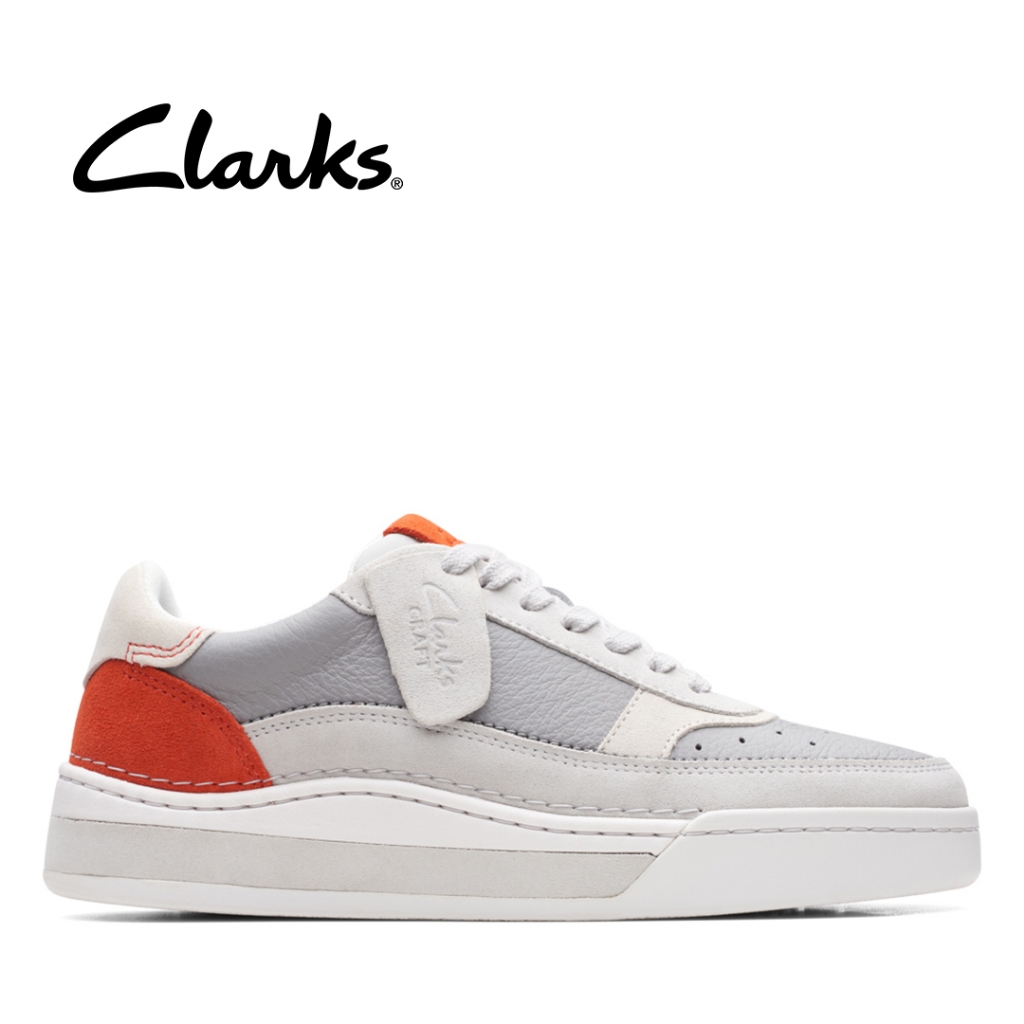 Clarks Mens CraftCourtLace Grey Combi | Shopee Malaysia