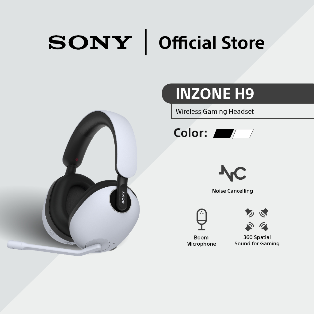 Sony INZONE H9 Wireless Gaming Headset | Noise Cancelling | 360 Spatial ...