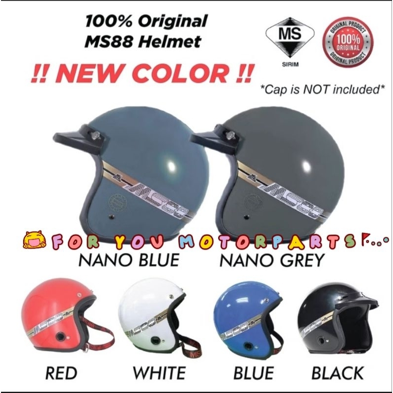 MS88 HELMET 100%ORIGINAL (WHITE COLOUR BIG OFFER) FULL FACE HELMET ...