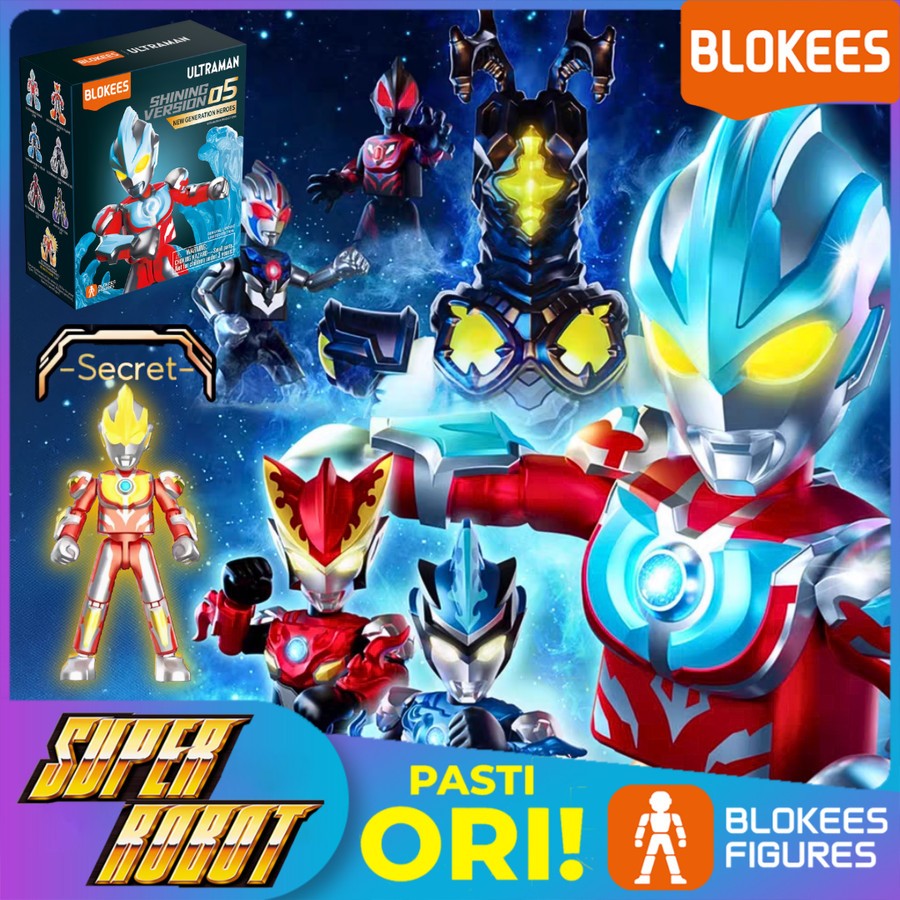 Blokees Shining Version Ultraman & Orb Secret Geed Solid Burning Zero ...