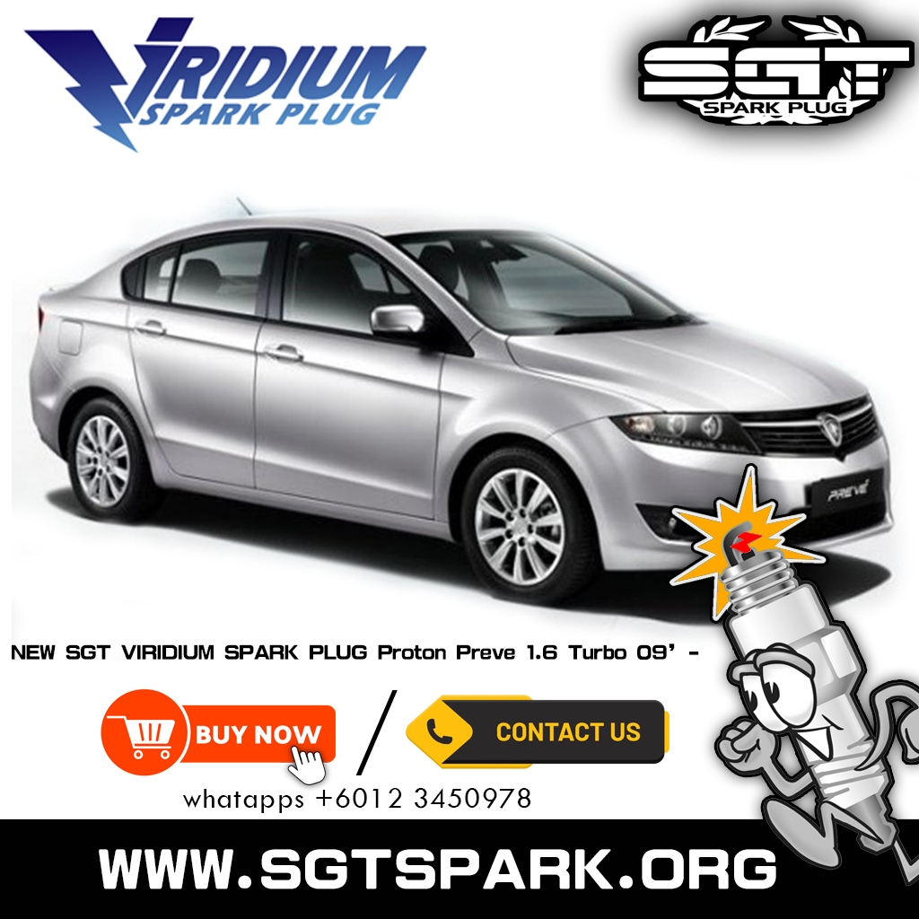 SGT Viridium LKAR7CIR 0.7 Proton Preve Turbo Spark Plug 4pcs | Shopee ...
