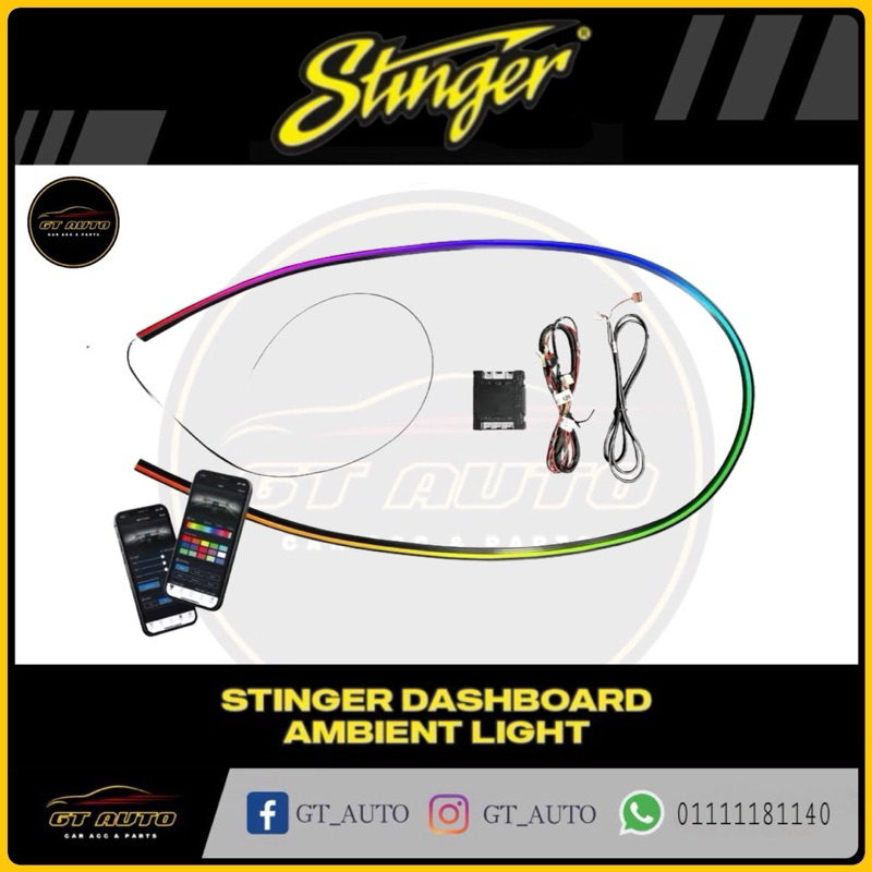 STINGER DASHBOARD AMBIENT LIGHT – 64 RGB COLOURS | BLUETOOTH APP ...