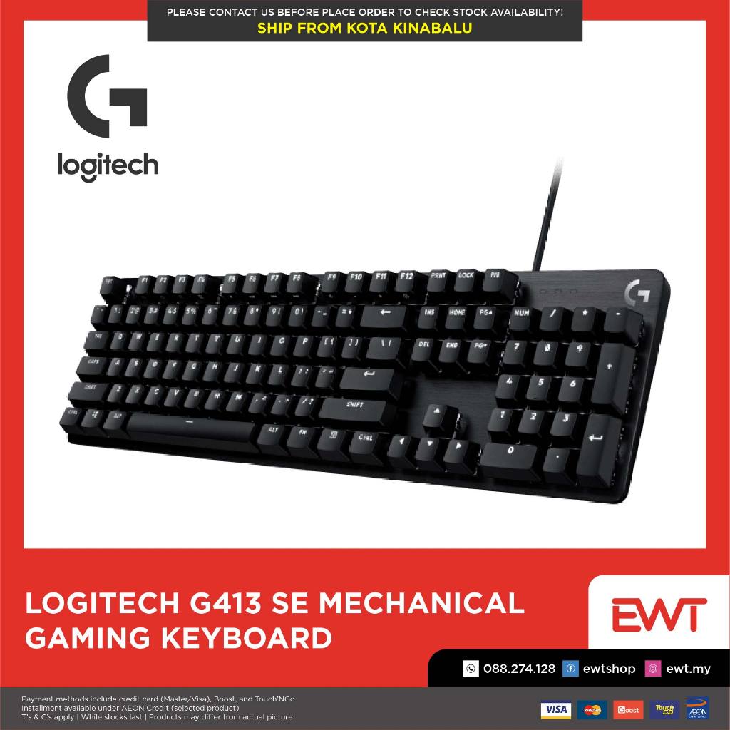 Logitech G413 SE Mechanical Gaming Keyboard 100% GENUINE! | Shopee Malaysia