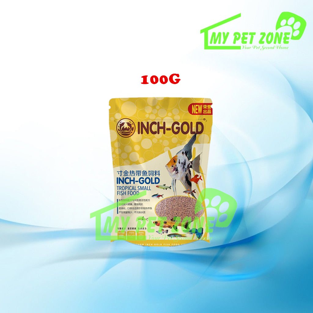 Inch-Gold Tropical Small Fish Food / Guppy Betta Fish Floating Feed ...