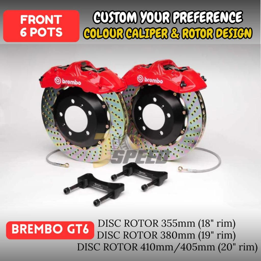 BREMBO 18Z/V6/GT6 FULL SET (6POT) FOR ALL CAR MODEL | Shopee Malaysia