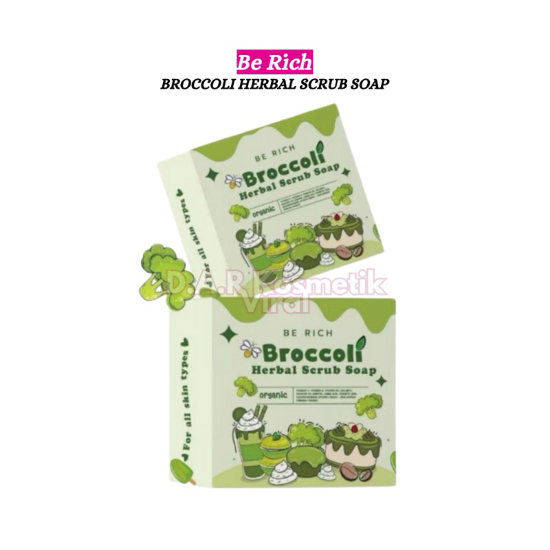HERBAL SCRUB SOAP BROCCOLI | SABUN BROCCOLI VIRAL| WHITENING SOAP ...