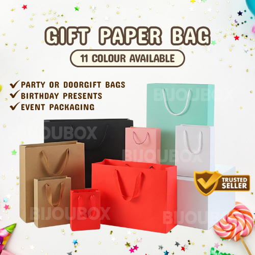BijouBox Kraft Colour Paper Bag Shopping, Party, and Birthday Bag ...
