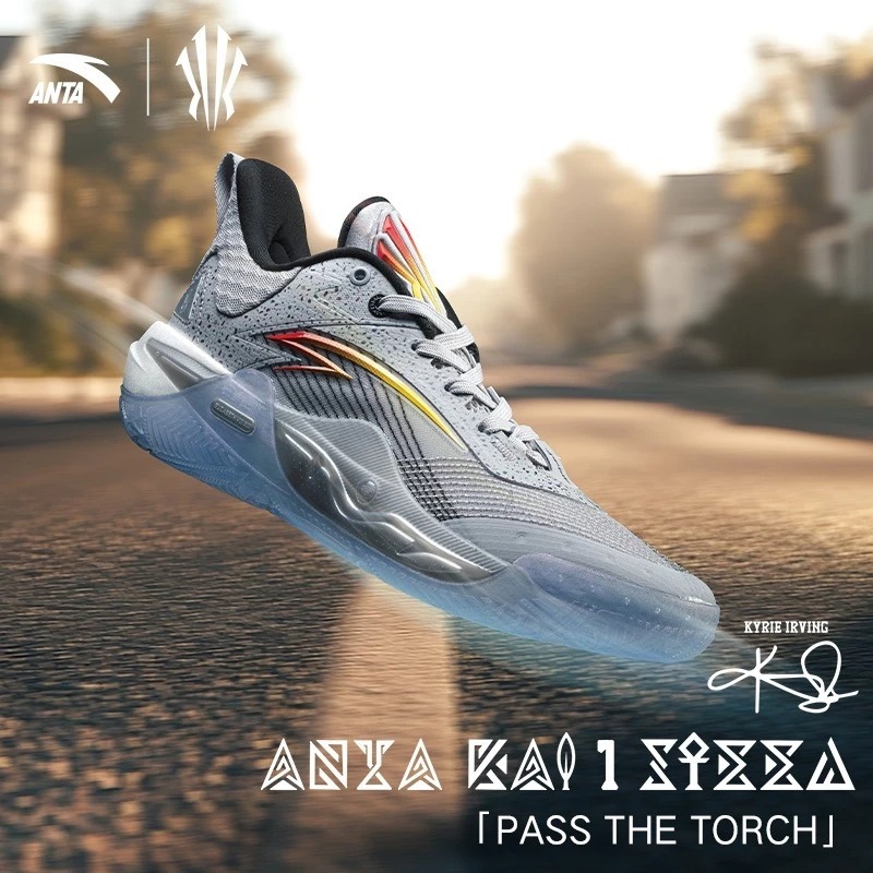 ANTA Men KAI Speed Pass The Torch Basketball Shoes 1124D1120-10 -Grey ...