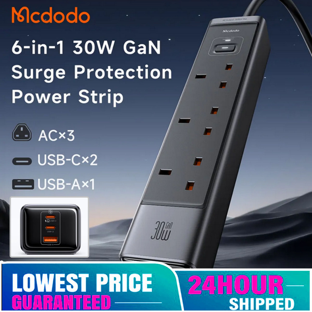 Mcdodo Extension Plug 30W Desktop Power Socket GaN Distribution 6 in 1 ...