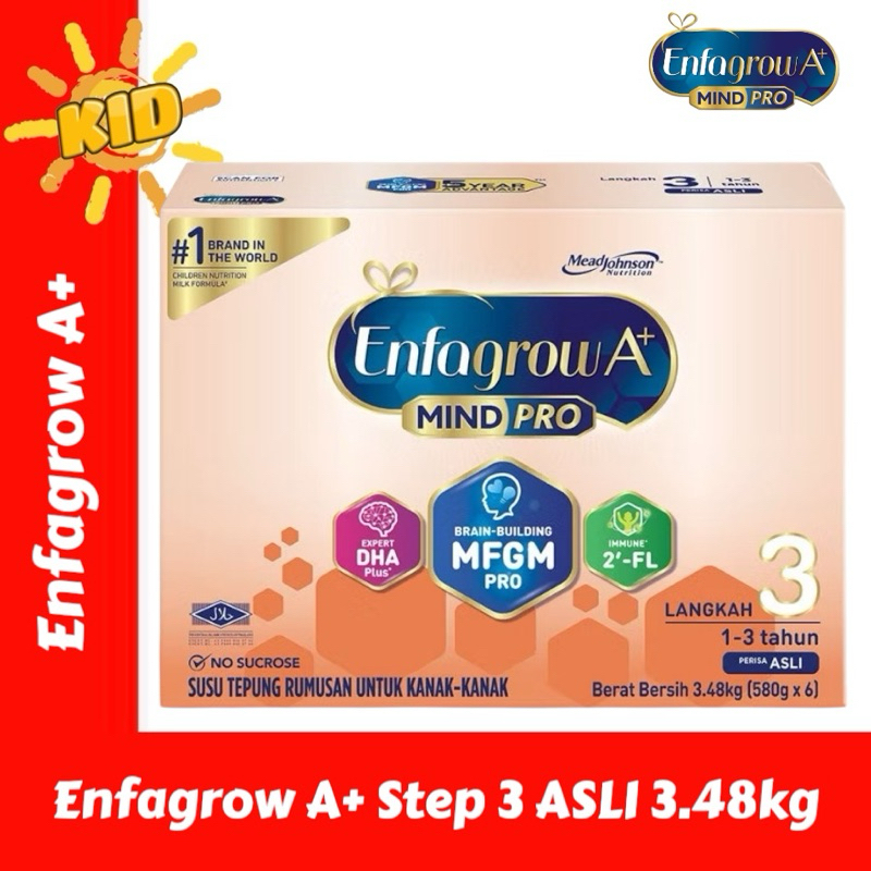 Enfagrow A+ MindPro Step 3 step 4 PERISA ASLI / VANILA - 3.48kg (Milk ...