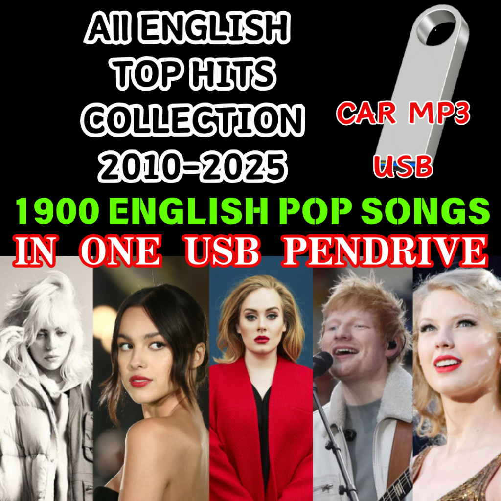 [READY STOCK] ALL ENGLISH TOP HITS POP SONGS (LAGU INGGERIS 2010- 2025 ...