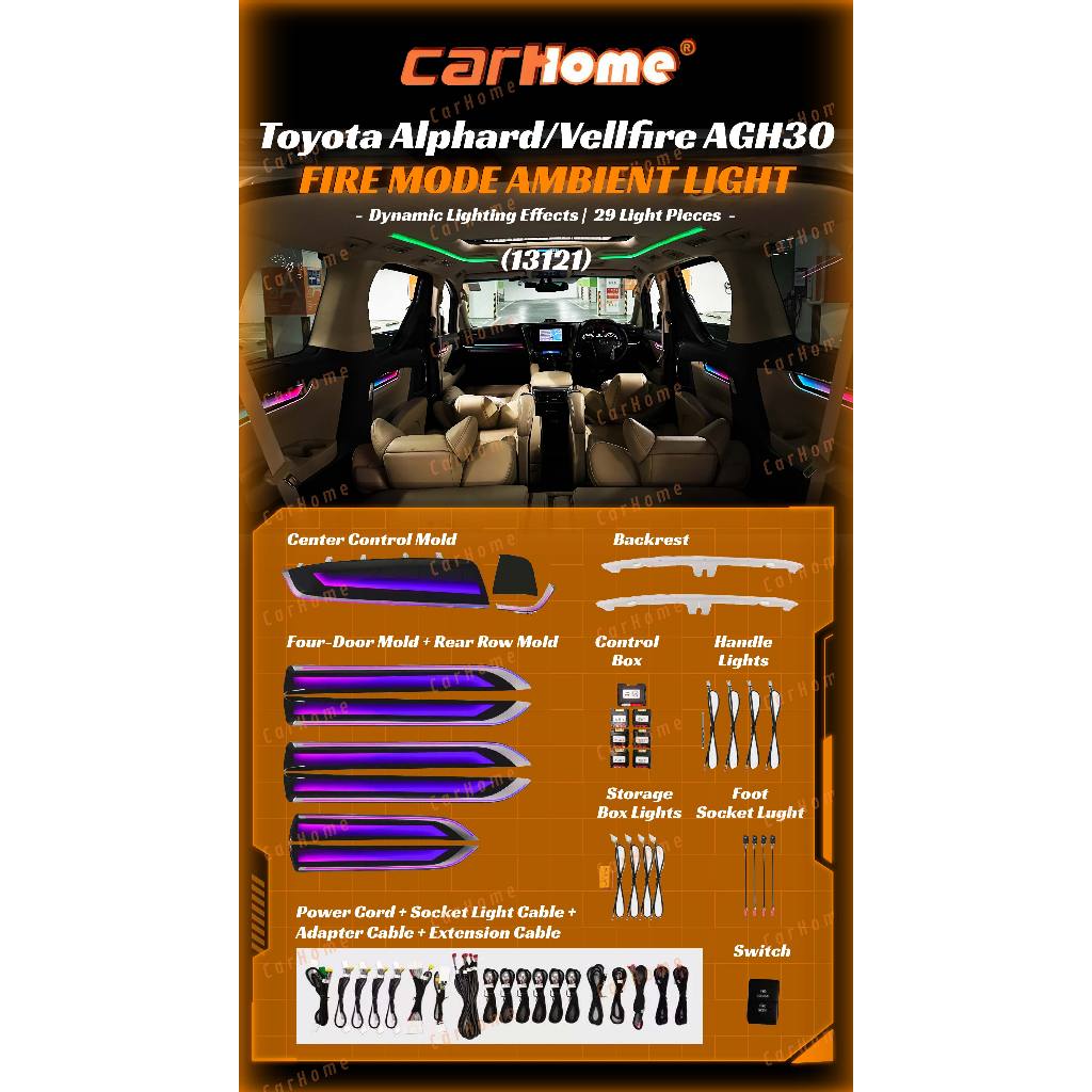 TOYOTA ALPHARD/VELLFIRE 2015-2022 AGH30 FIRE MODE AMBIENT LIGHT DYNAMIC ...