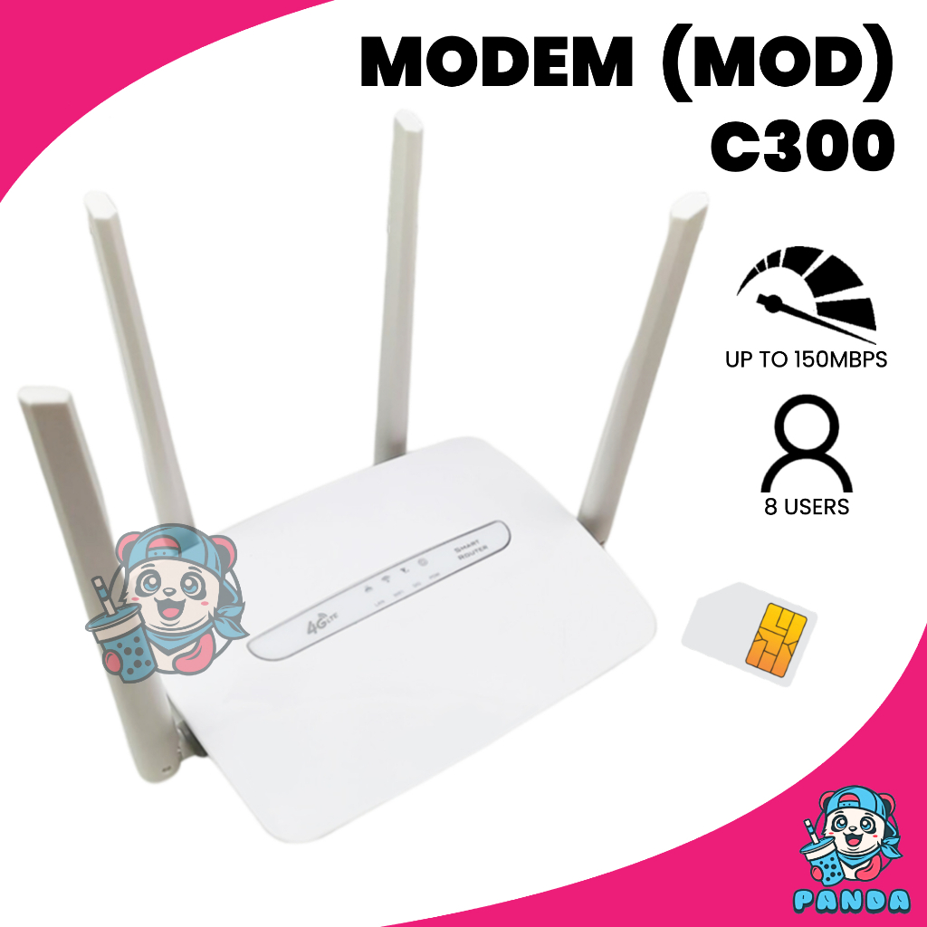 4G LTE CPE C300 MOD Modem Home Router Full Band Unlimited Data Hotspot WiFi CPE300 | Shopee Malaysia