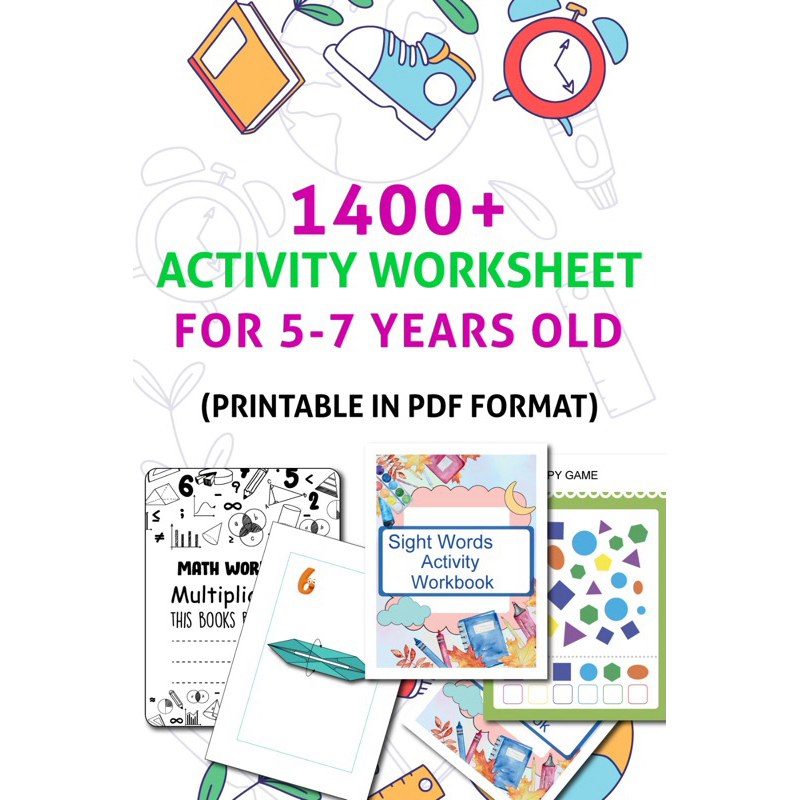 PDF WORKSHEET FOR KIDS 5-7 YEARS OLD ( Bahan pembelajaran kanak-kanak ...