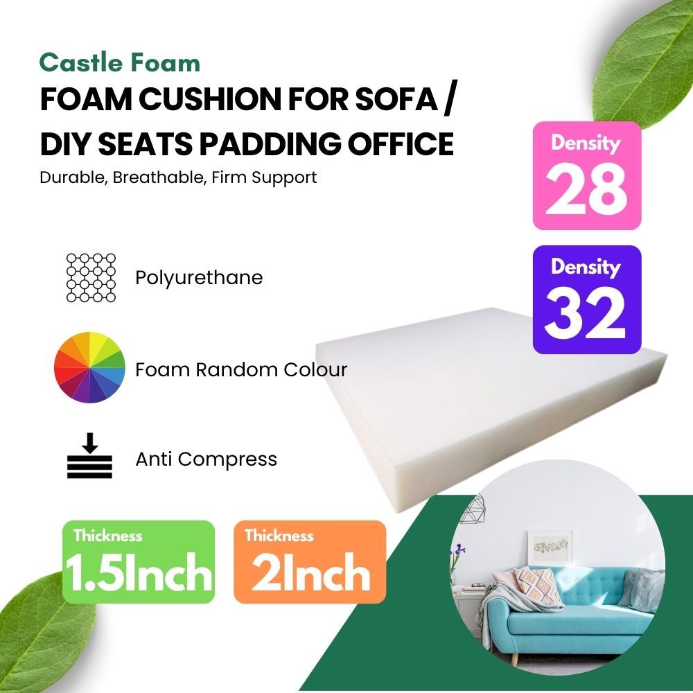 Castle Foam High Density Seat Foam/Upholstery Foam/Cushion Foam/Sofa ...