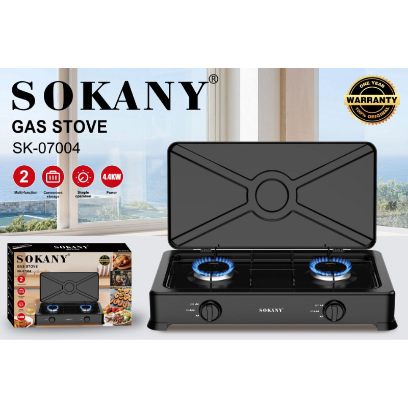 2 Burner Stainless Steel Gas Cooker | SK 07004 (Gas Stove Dapur Gas Hob ...