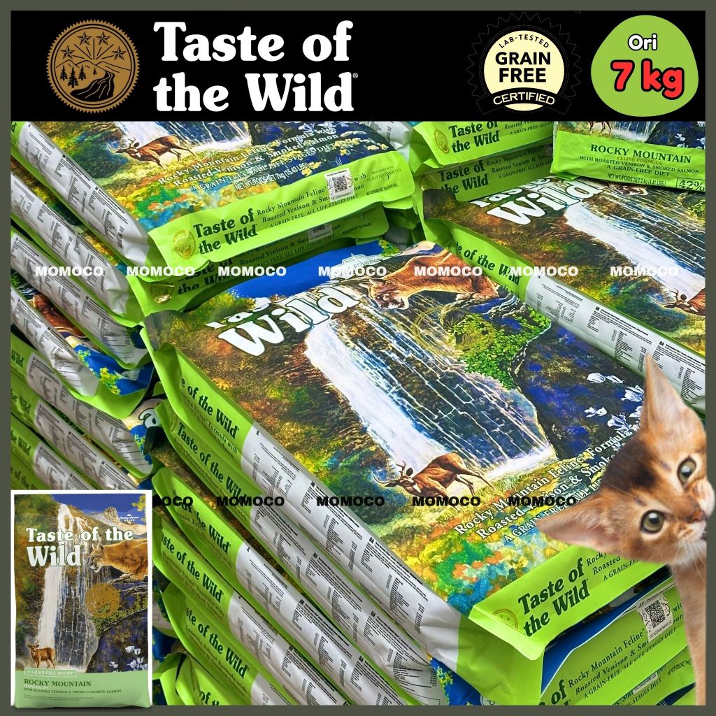 TOTW 7kg Taste of the Wild Canyon River/Rocky Mountain PREY Cat Food ...