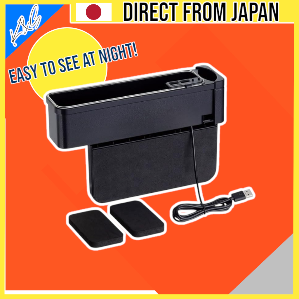 Starlight Car Seat Organizer w/ LED Light - EXEA EE-50 Black Interior Storage | Shopee Malaysia