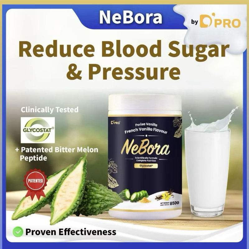D'Pro NeBora Milk 控糖营养奶 Diabetic Milk Powder Blood Sugar Insulin Susu ...