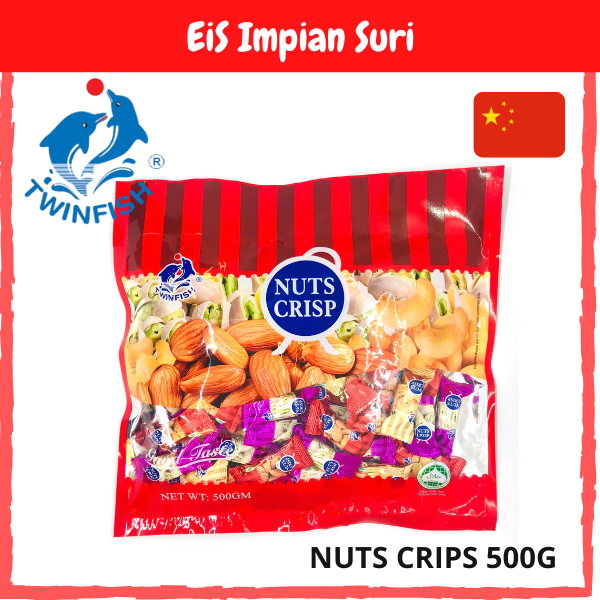 (Ready Stock!!) Twin Fish Nuts Crisp 500g/Golden Prawn Peanut Crisp ...
