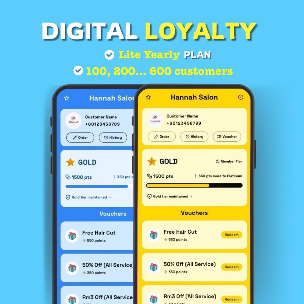 LITE Yearly Plan – Digital Loyalty Card / Membership System / Stamp & Point Rewards / 会员积分系统 ...