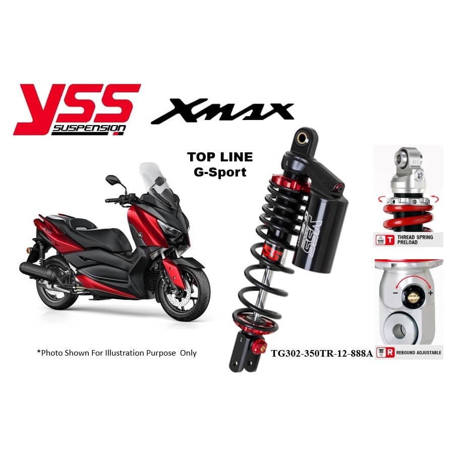 100% ORI} YSS XMAX 350MM GSPORT [Free Heavy Duty Spring Adjustable ...