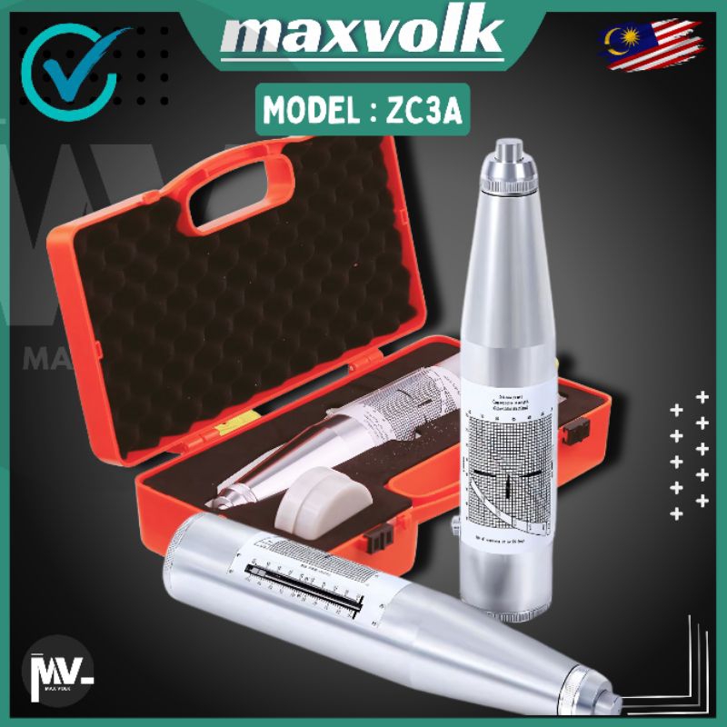 Schmidt Hardness Tester ZC3A Compressive Concrete Strength Tester ...