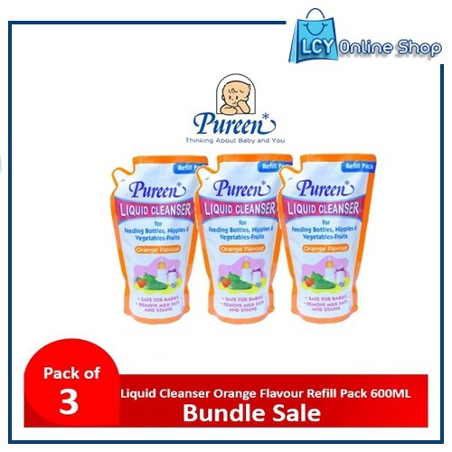 Pureen Liquid Cleanser Refill (3 x 600ml) | Shopee Malaysia